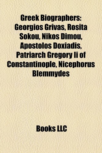 Greek Biographers: Georgios Grivas, Rosi : Llc, Books: Amazon.es: Libros