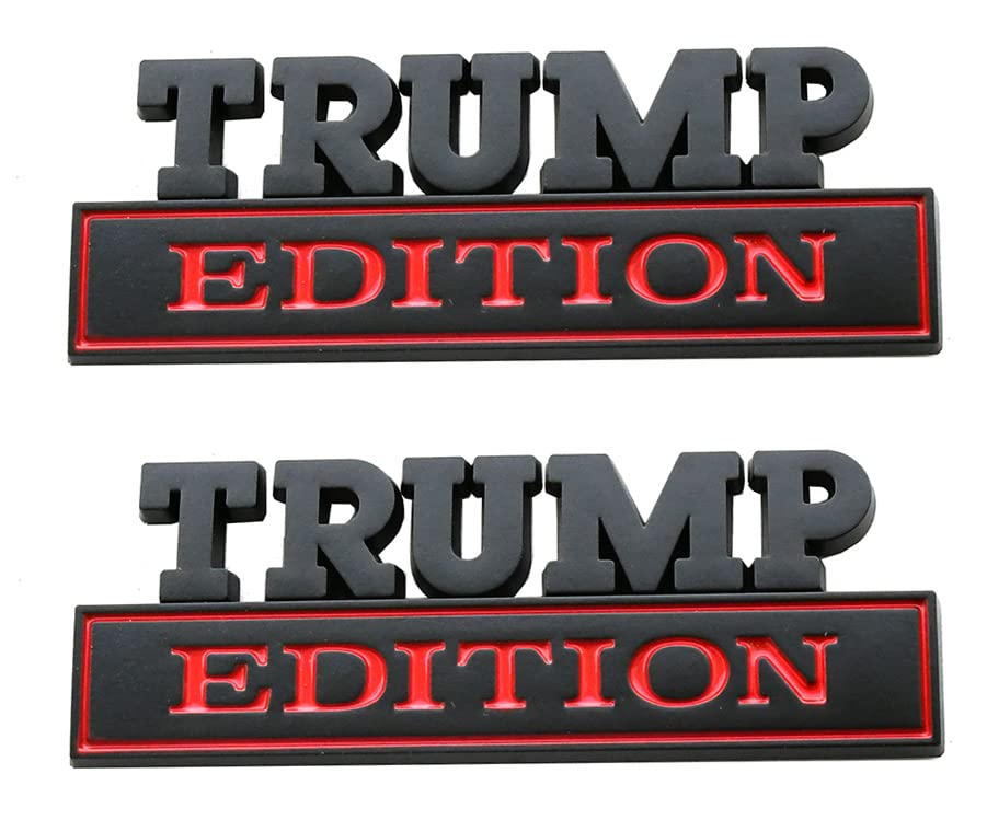 Amazon.com: 2PCS Trump Edition Emblems, 3D Badge Car Sticker with 3M ...