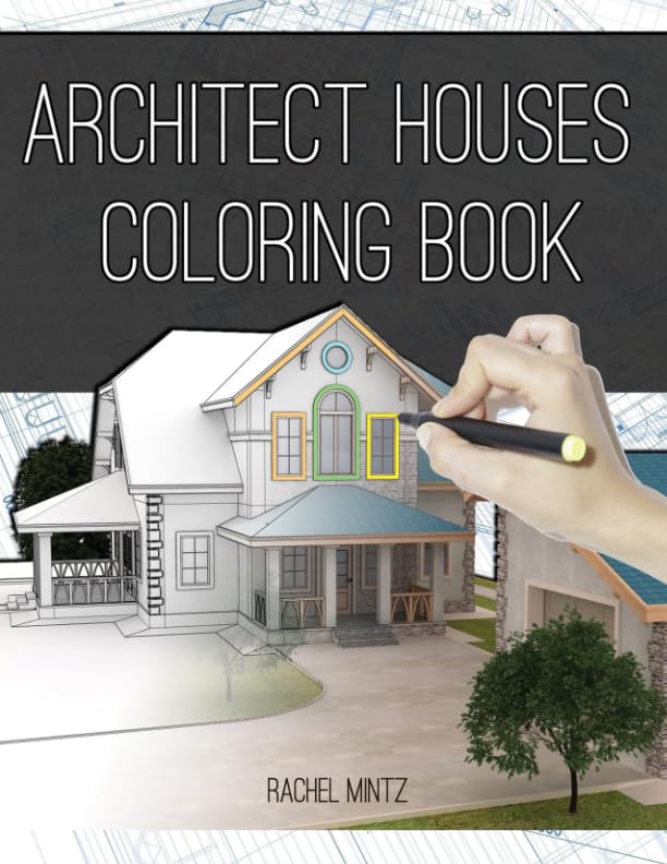 Snapklik.com : Architect Houses - Coloring Book: Detailed & Relaxing ...