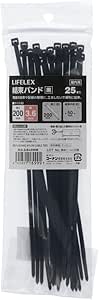 Amazon.co.jp: コーナン オリジナル LIFELEX 結束バンド25本入 黒 約幅3.6×長さ200mm 幅3.6×長さ200mm 25本入 : DIY・工具・ガーデン