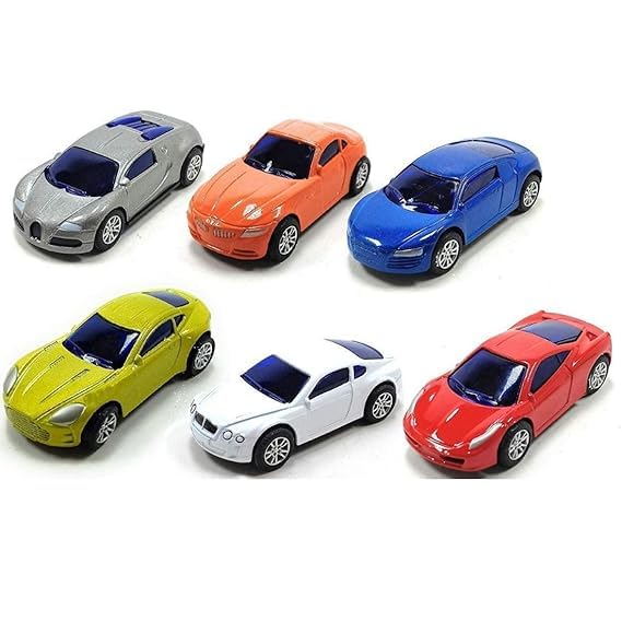 JAPSI Small Metal Cars Pack of 6 | Race Car Toys for Kids | Pull Back ...