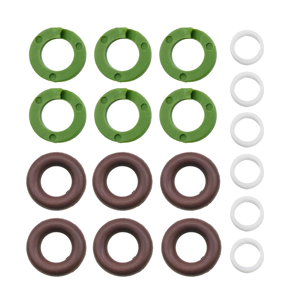 Snapklik.com : 6 Pack 06E998907E Fuel Injector O Ring Kit Compatible