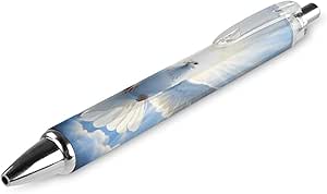 Amazon.com: White Dove Ball Pen Retractable Ballpoint Pen Ink Black ...