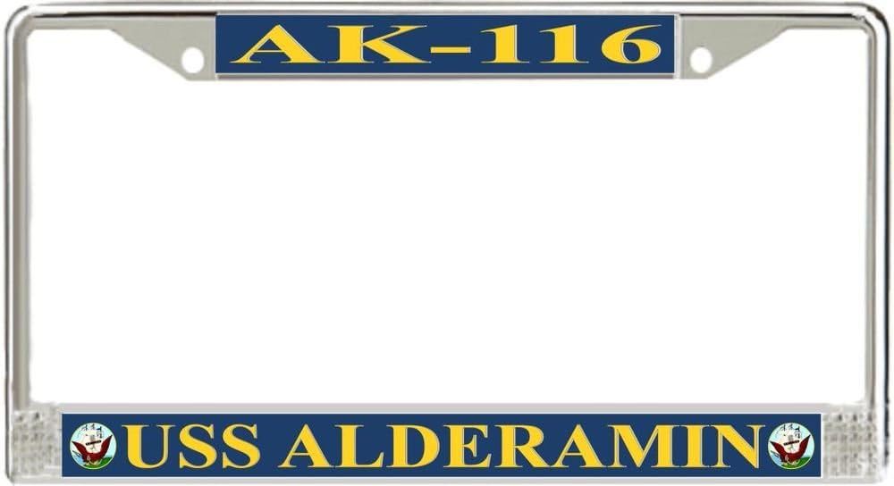 Amazon.com: MR3Graphics USS Alderamin AK-116 License Plate Frame ...