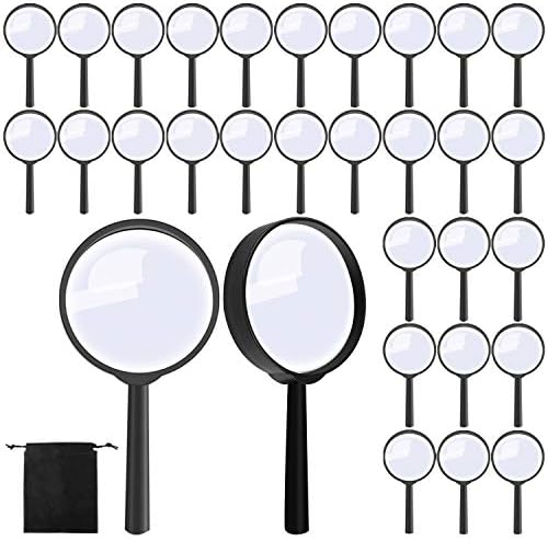 Amazon.com: Kanayu 100 Pcs Mini Handheld Magnifying Glass for Kids 5X ...