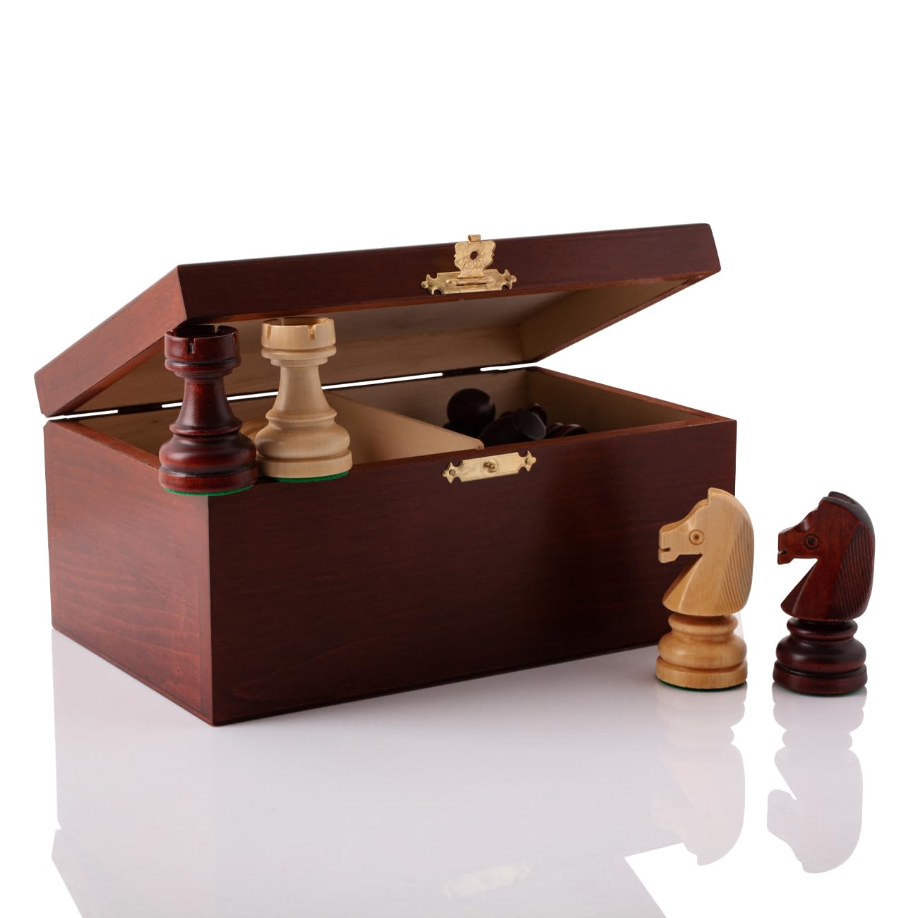Classic STAUNTON Chess Set NO.7 in Mahogany Box | Master of Chess ...