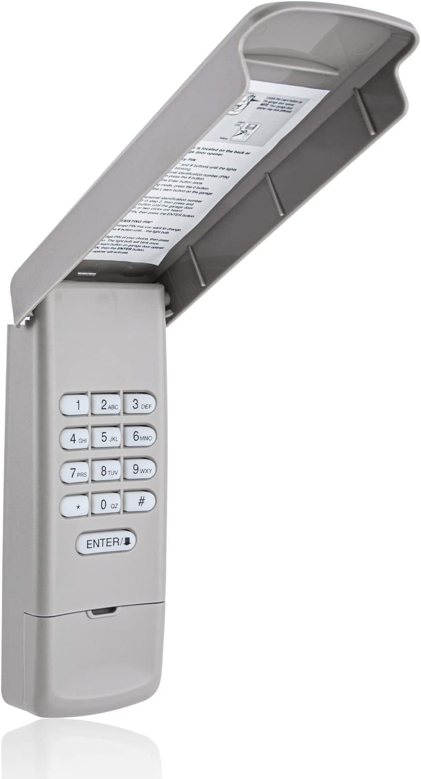 877LM Wireless Garage Door Opener Keyless Entry Keypad for Liftmaster ...