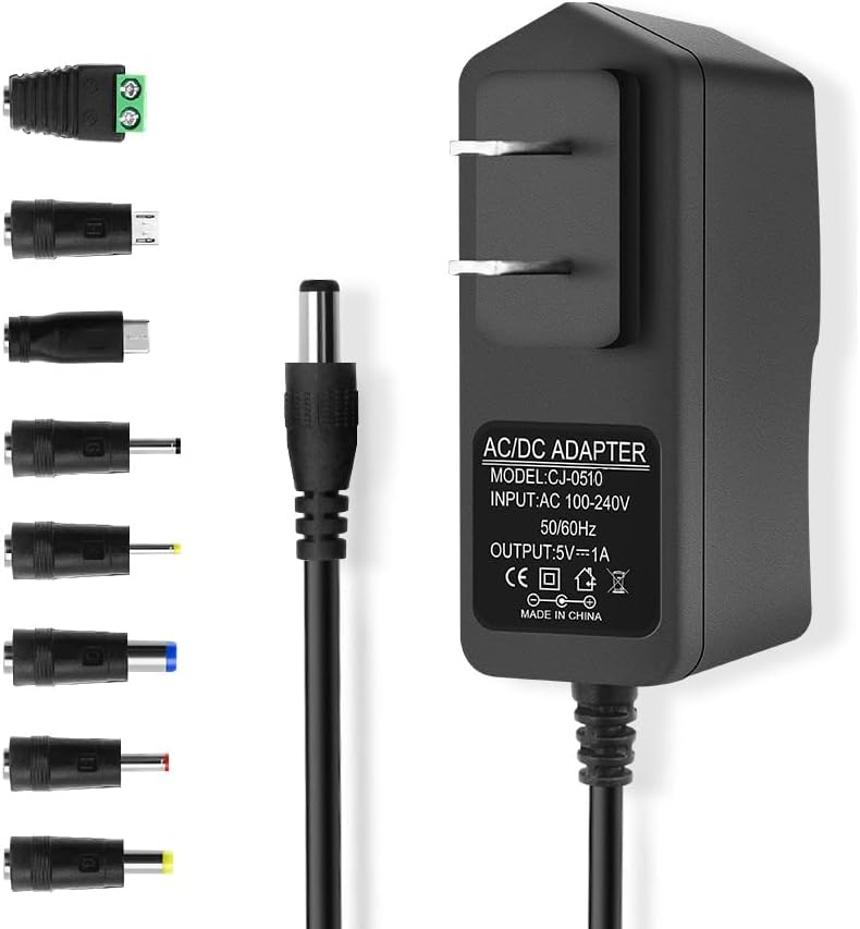 Amazon.com: QKKE Replacement for 5V 0.6A AC-DC Adaptor Switching Power ...