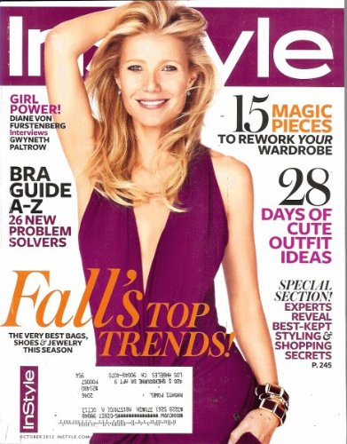 InStyle Magazine (October, 2012) Gwyneth Paltrow Cover: Diane Von ...
