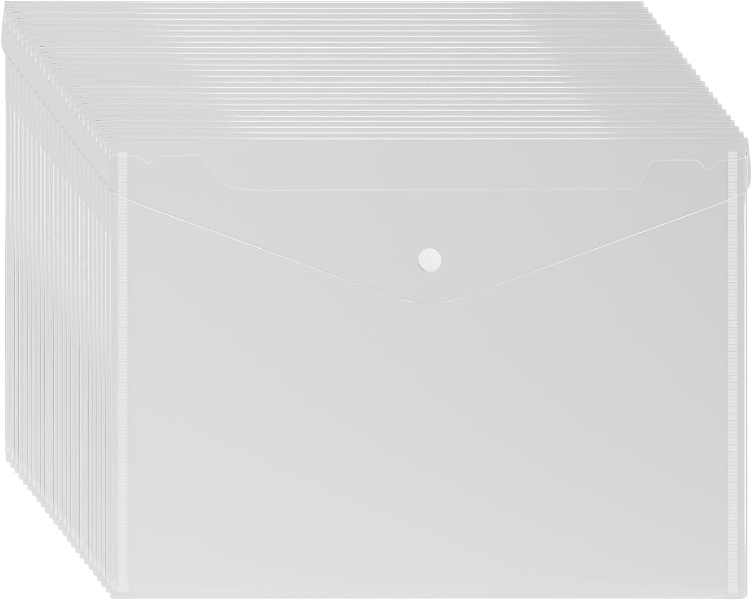 Tiger A3 Clear Stud Wallet Folder Plastic Document Holder File Popper ...