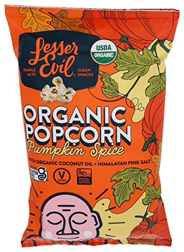 LesserEvil Organic Pumpkin Spice Popcorn, 6.4 OZ | Gourmetian