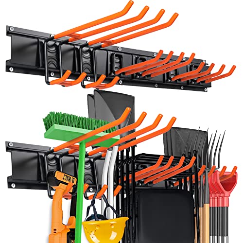 Oududianzi Garden Tool Storage Rack, Garage Tool Organizer Wall Mount ...
