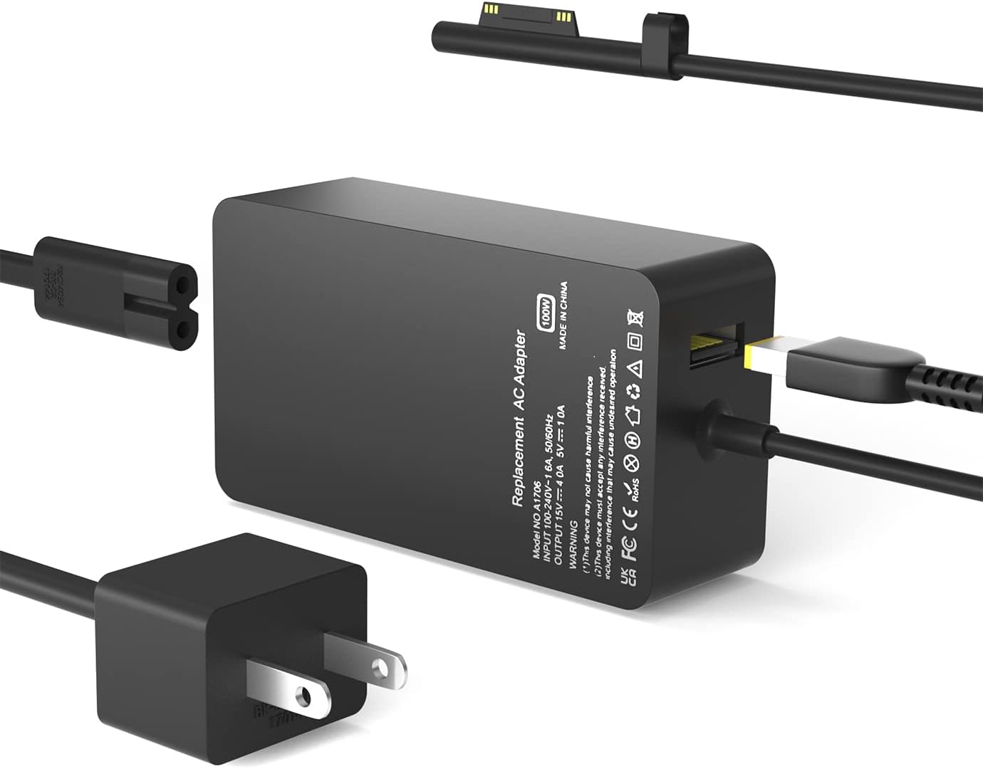 Amazon.com: 65W Surface Pro Charger UL Listed for Microsoft Surface Pro ...