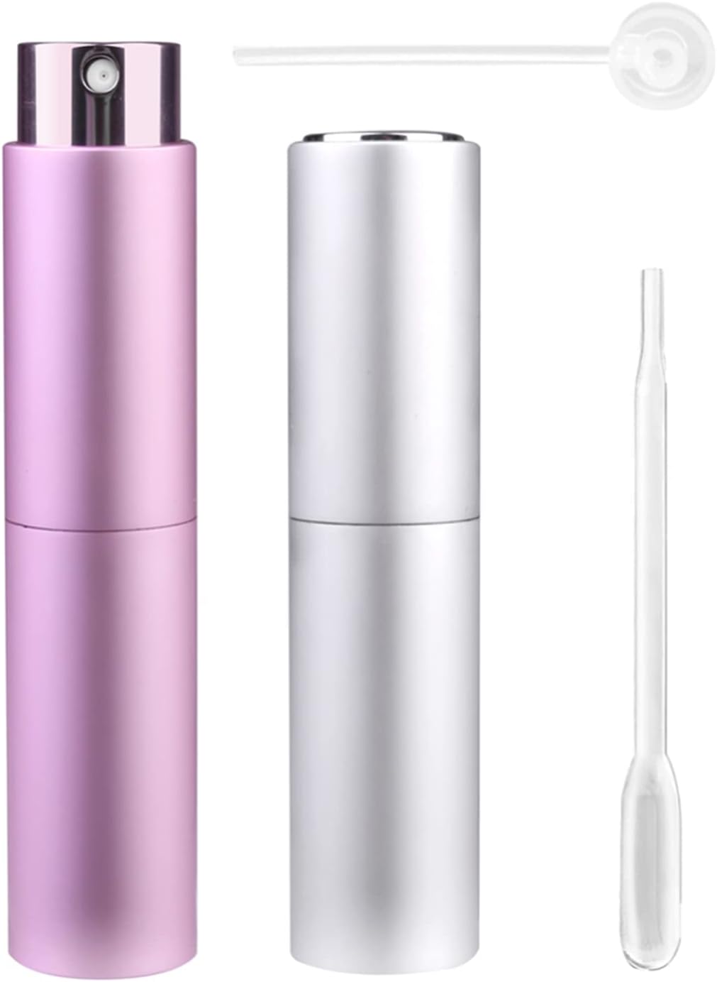 Refillable Perfume Atomiser Spray Bottles, 2 Pcs 10ml Upgraded Rotating ...