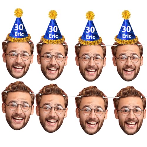 Amazon.com: Custom Face Photo Birthday Banner, Personalized Face Cut ...