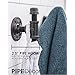 PIPE DECOR Robe and Towel Single Hook Kit Heavy Duty DIY Style, Rustic ...
