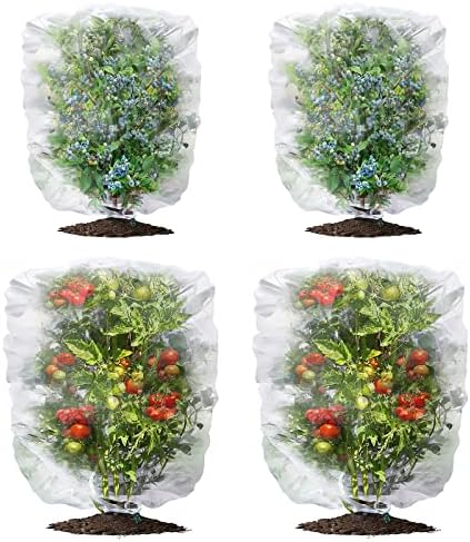 Amazon.com : Blueberry Bush Netting Cover, 4 Pack 2 Size Plant Fruit ...