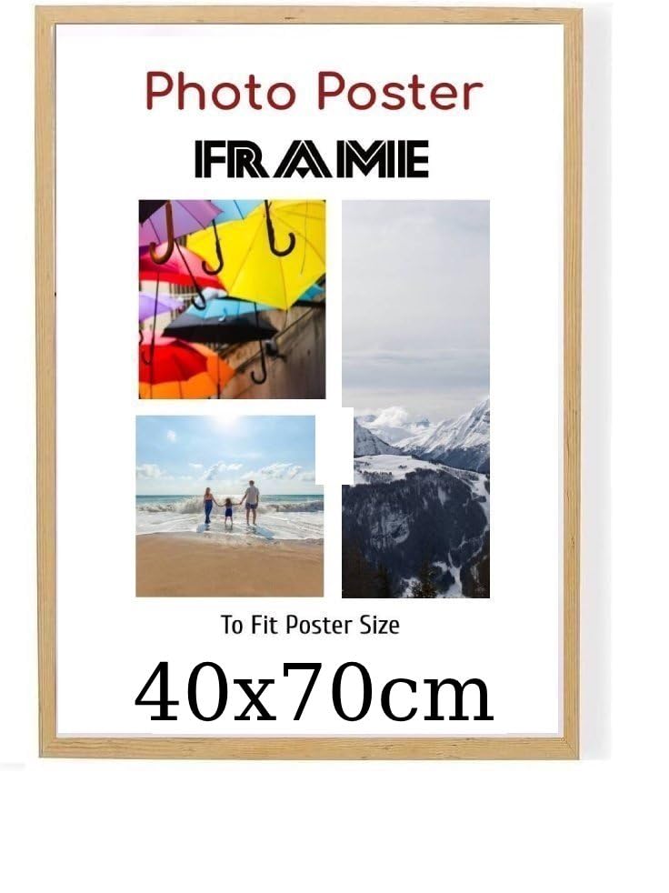 Pine 40 x 70 cm Poster Frames - Large MDF Wooden Frames 70x40 cm - Both ...