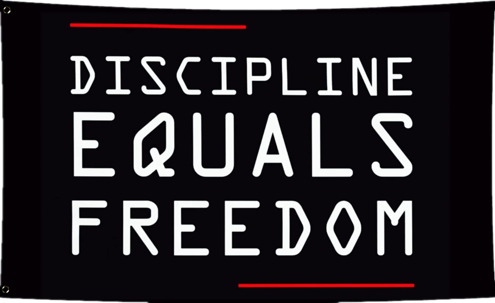 Snapklik.com : LUCKGEEY Discipline Equals Freedom Flag 2x3ft,Double ...
