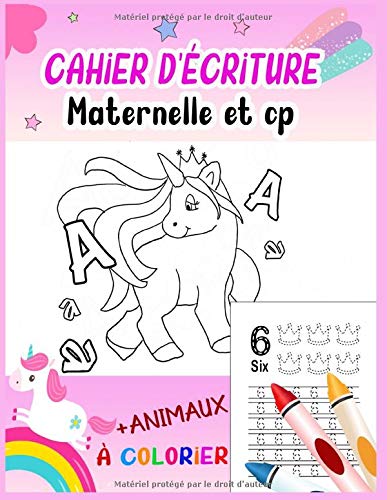 Buy cahier d’écriture maternelle et cp: apprendre a écrire des lettres ...