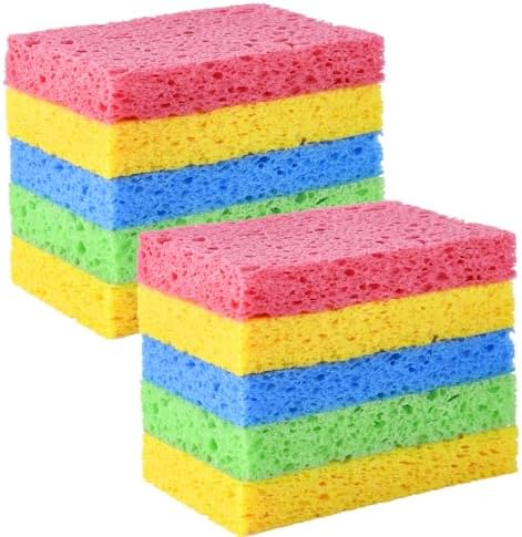 Amazon.com: SCRUBIT Cellulose Scrub Sponge - Kitchen Cleaning Sponges ...