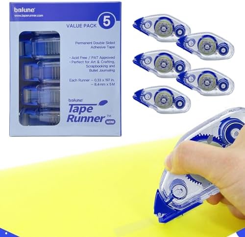 Amazon.com: TAPE RUNNER - Double Sided Adhesive with Dispenser Roller ...