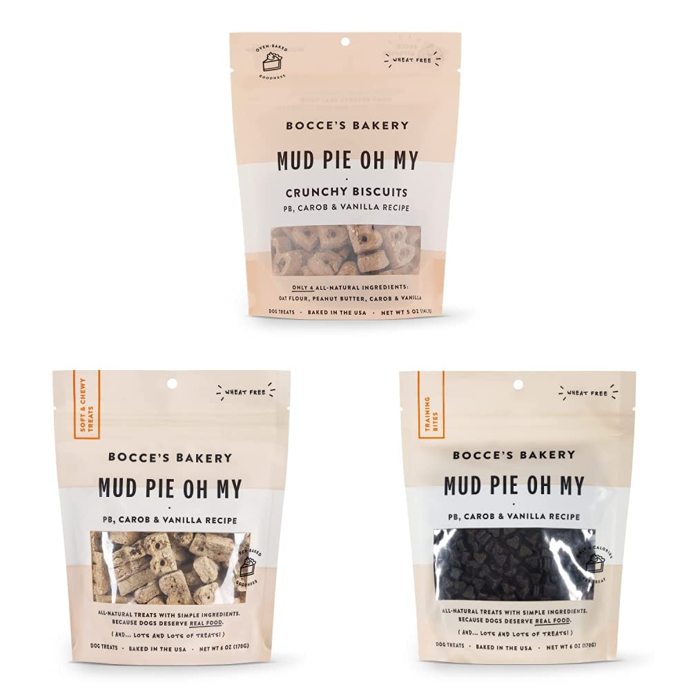 Amazon.com : Bocce's Bakery Mud Pie Oh My Assorted Treat Bundle for ...