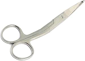 Amazon.com: DDP KNOWLES BANDAGE SCISSORS, ANGLED SHANK, 5.5 ...