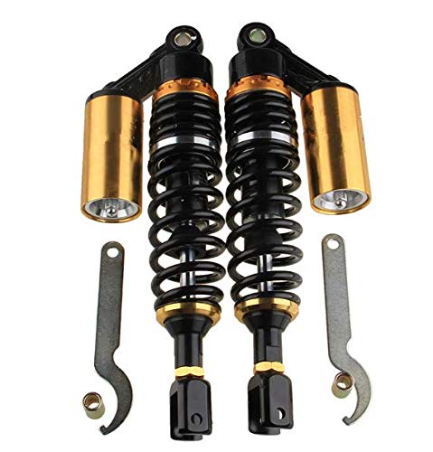 Templehorse 280mm 11" Pair Air Shock Absorbers Clevis Fit Scooter Moped ...