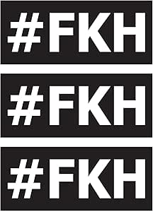 Amazon.com - Fkh Fuck Kamala Harris #FKH Anti Harris Sticker Vinyl ...