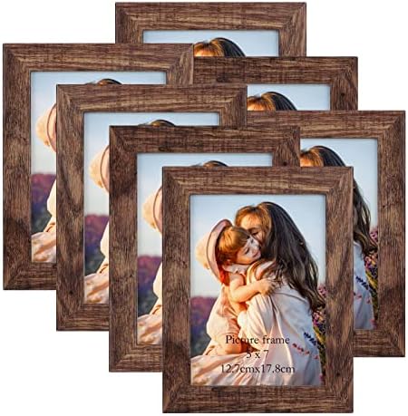 Amazon.com - 5x7 Picture Frames Set of 8, Rustic Picture Frames Multi ...