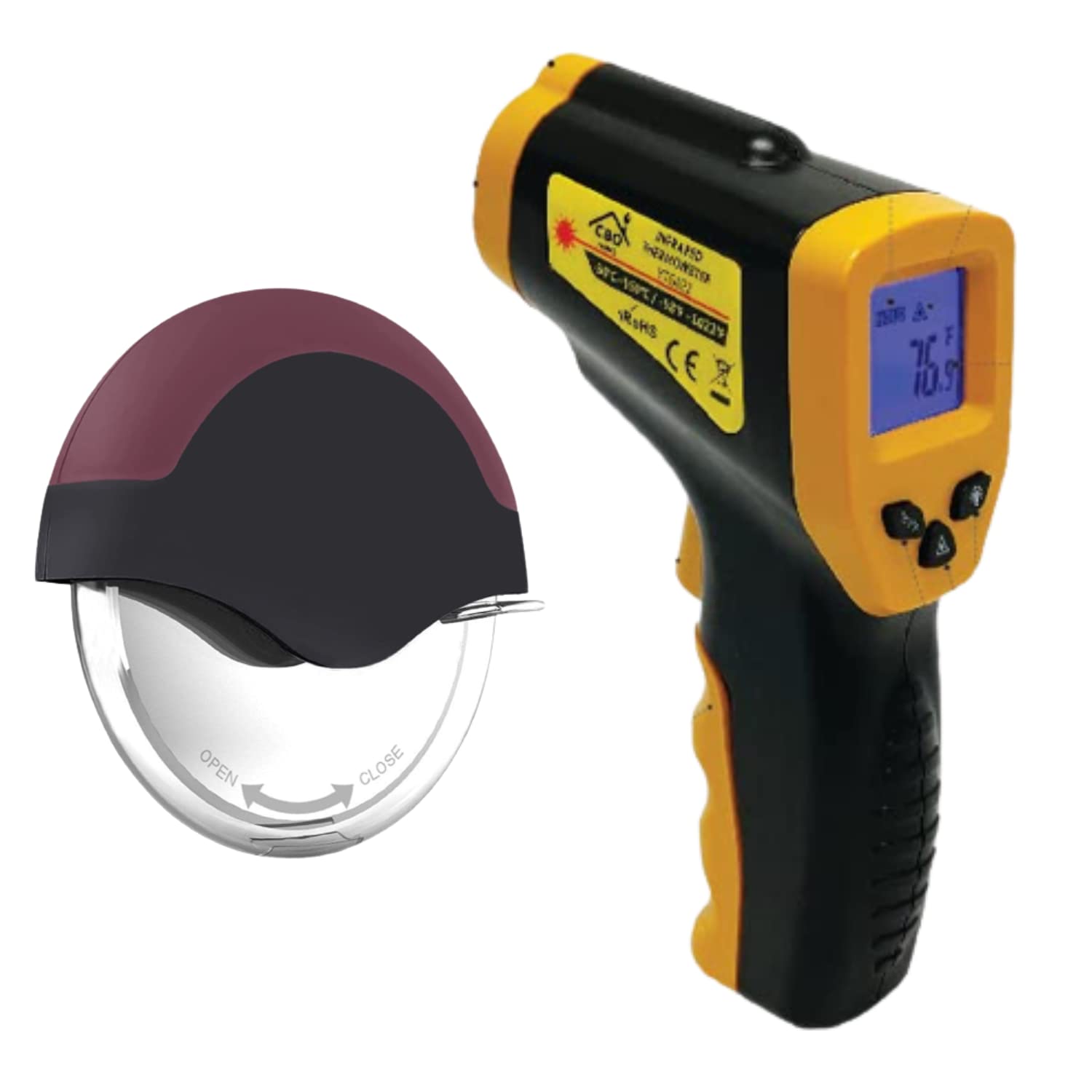 Amazon.com: Infrared Thermometer Gun, Digital Food Temperature Gun and ...