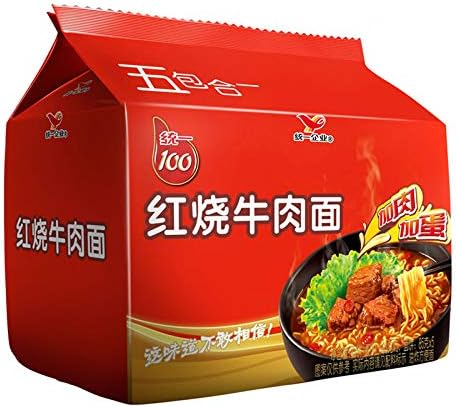 Unif 100 Instant Noodle Artificial Roast Beef Flavour 108g (Pack of 5 ...
