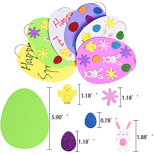 Snapklik.com : Max Fun 208PCS Easter Foam Stickers Set Easter Eggs ...