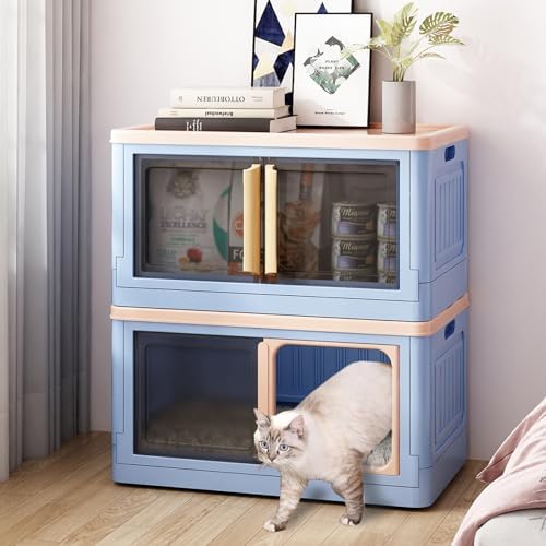 Amazon.com : SOWONE Cat House with End Table, Cat Condo for Indoor Cats ...