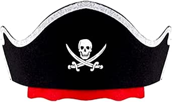 Amazon.com: MinnowXY Halloween Cosplay Pirate Costume Felt Headband ...