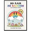 Amazon.com: Retro Rainbow Wall Art Print, Cute Wall Decor with Positive ...