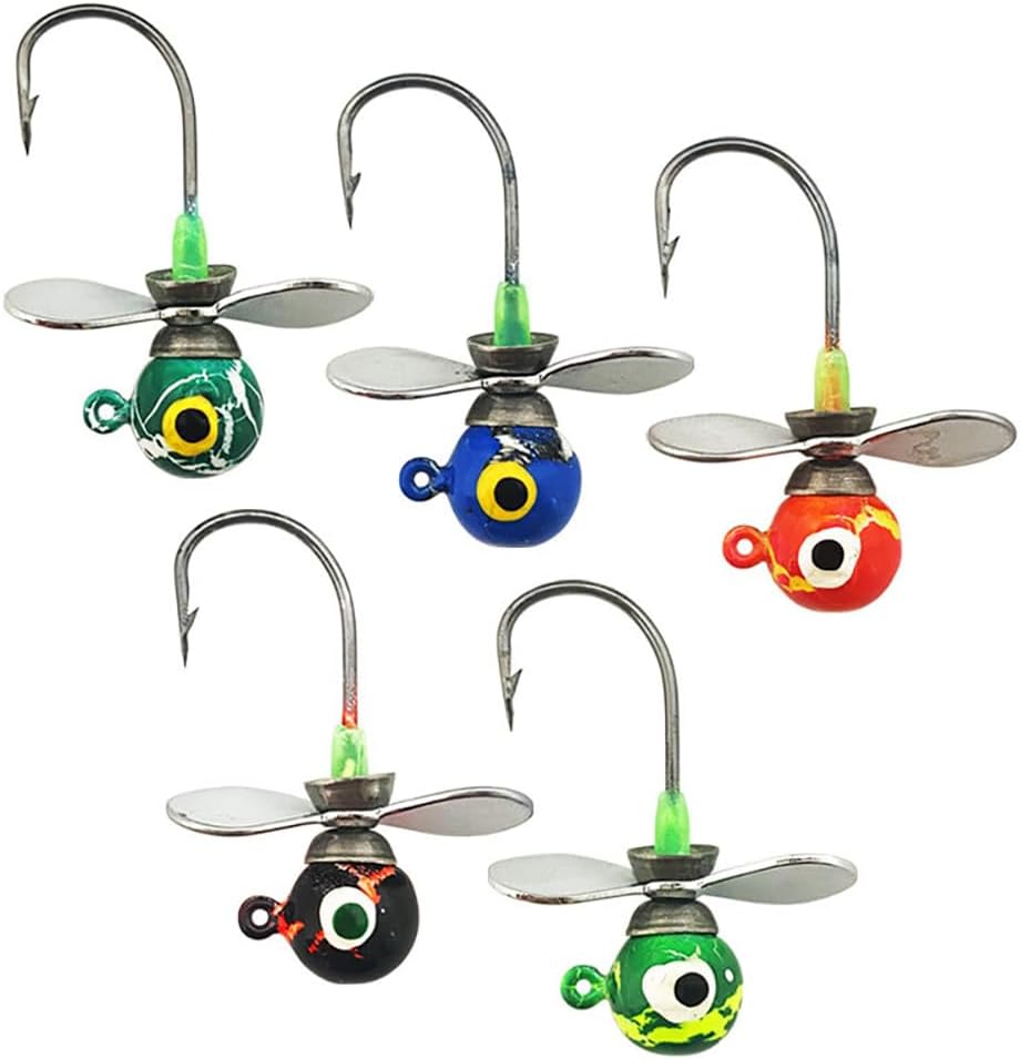 Amazon.com : FANGBLUE Jig Head Hook 5g (3/16oz) Fishing Jigging ...
