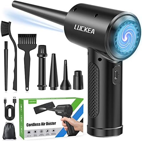 Electric Compressed Air Duster Cleaner for PC - Rechargeable 6000mAH ...