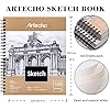 Amazon.com: Artecho 9x12 Sketch Book, 100 Sheets (60 lb/90gsm), Spiral Bound, Art Supplies ...