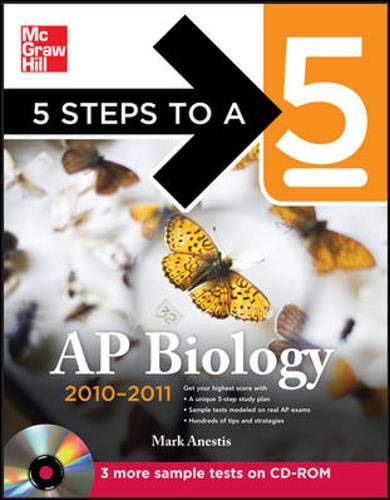 Amazon.com: 5 Steps to a 5 AP Biology with CD-ROM, 2010-2011 Edition (5 ...
