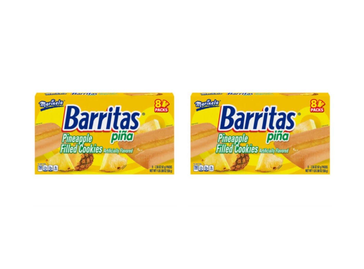 Amazon.com: Marinela Barritas Piña Pineapple Soft Filled Cookie Bar | 2 ...