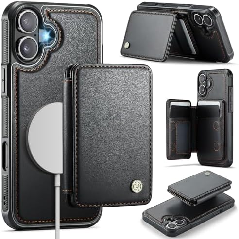 Amazon.com: SkyEagle Compatible with Magsafe 2 in 1 Detachable iPhone 16 Wallet Case with Card ...