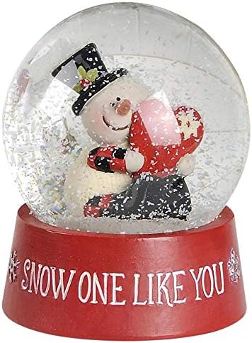 Amazon.com: Suclain 4 Pcs Mini Christmas Snow Globes Small Holiday ...