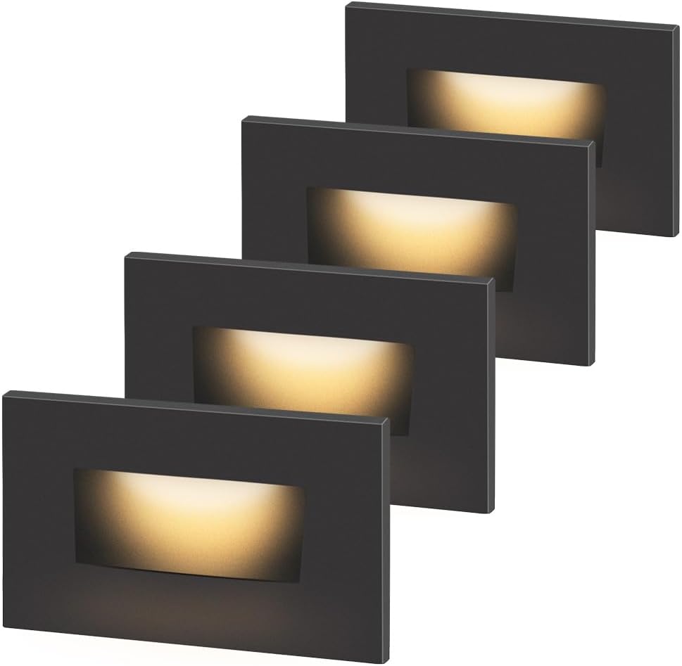kadision 120V Dimmable LED Step Lights, 3000K/4000K/5000K Selectable, 3 ...