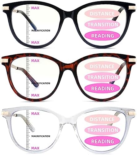 Amazon.com: Gaoye 3 Pack Cat Eye Progressive Multifocal Readers+2 Pack ...