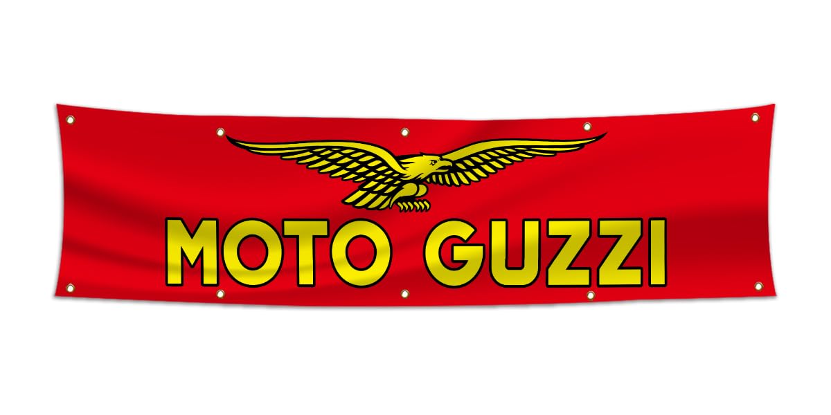 Amazon.com : Motorcycles Garage Shop Banner Works for Moto Guzzis Flag ...