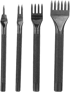 VILLCASE 4Pcs 1/2/4/6 Prong DIY Diamond Lacing Stitching Chisel Set ...