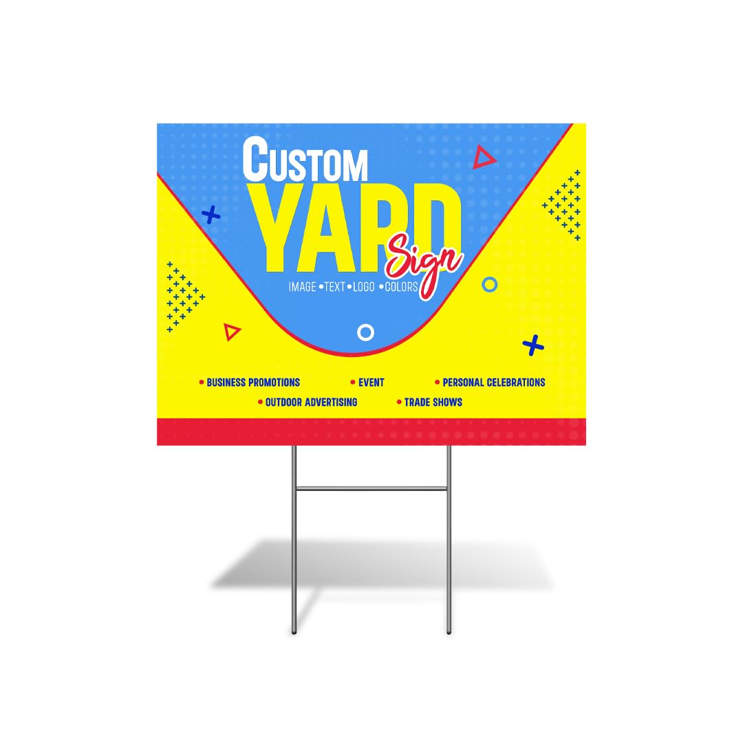 Amazon.com: Custom Yard Sign Outdoor and Indoor, Double Sided, Select ...