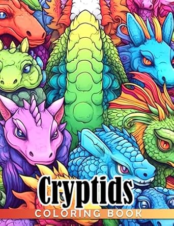 Amazon.com: Cryptids Coloring Book: Amazing Coloring Pages Featuring Beautiful Illustrations Of ...